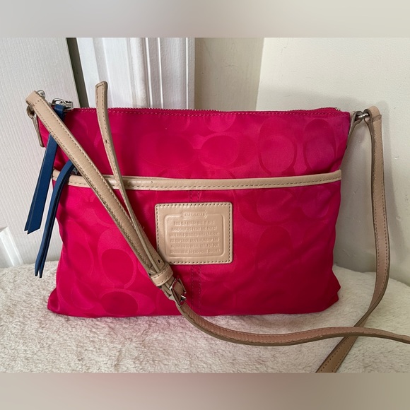 Coach | Bags | Coach Nylon Crossbody Bag Euc | Poshmark